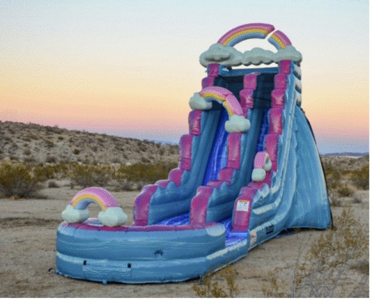 20ft Rainbow Water Slide | InflatableTime.com New Iberia LA.
